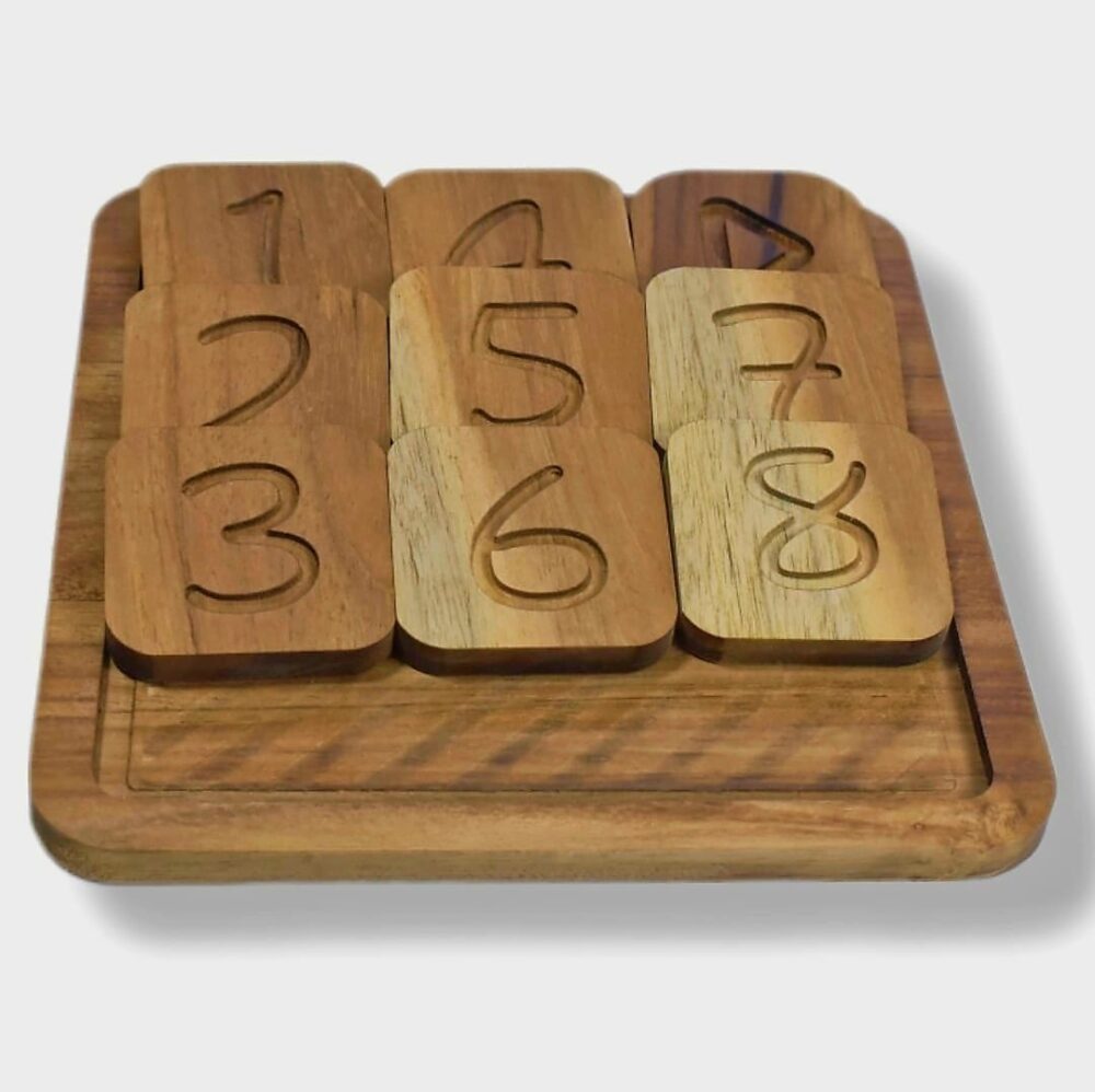 Engaging Wooden Number Slide Puzzle For Endless Fun